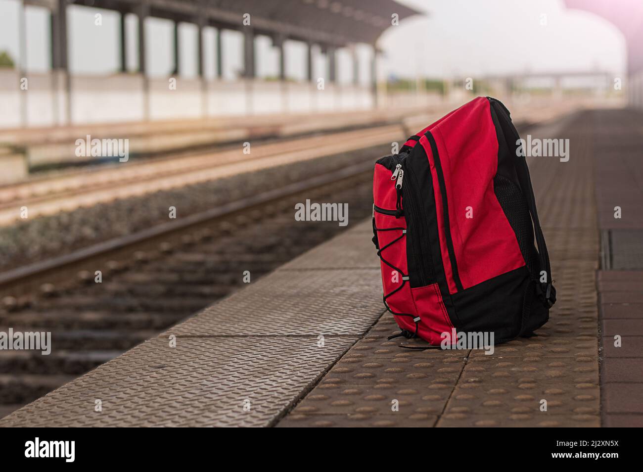 Railway platform student hi-res stock photography and images - Alamy