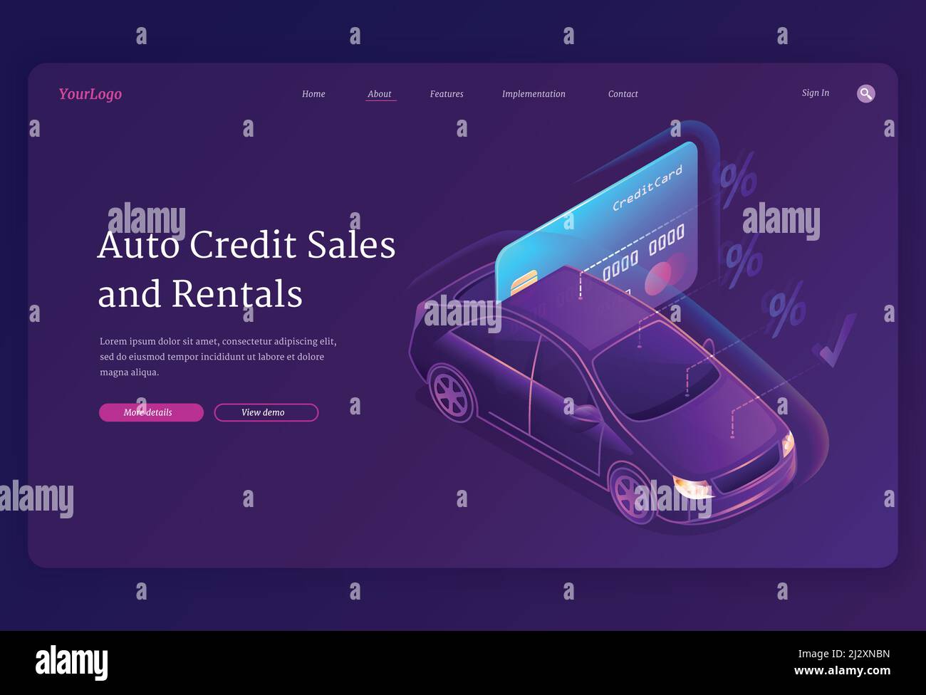 Auto rentals Stock Vector Images - Alamy