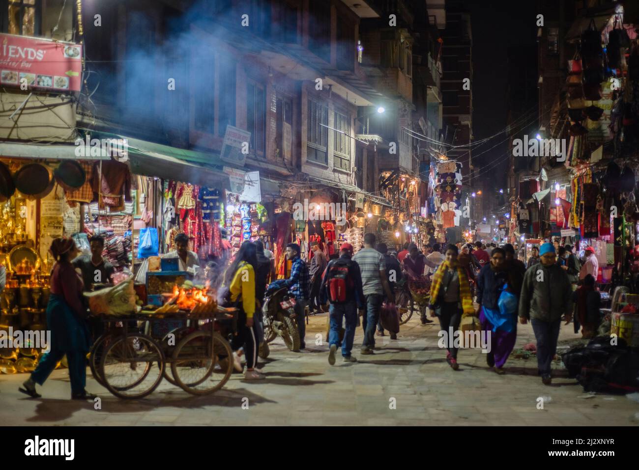 Daily life in Thamel district, Kathmandu, Nepal Stock Photo - Alamy