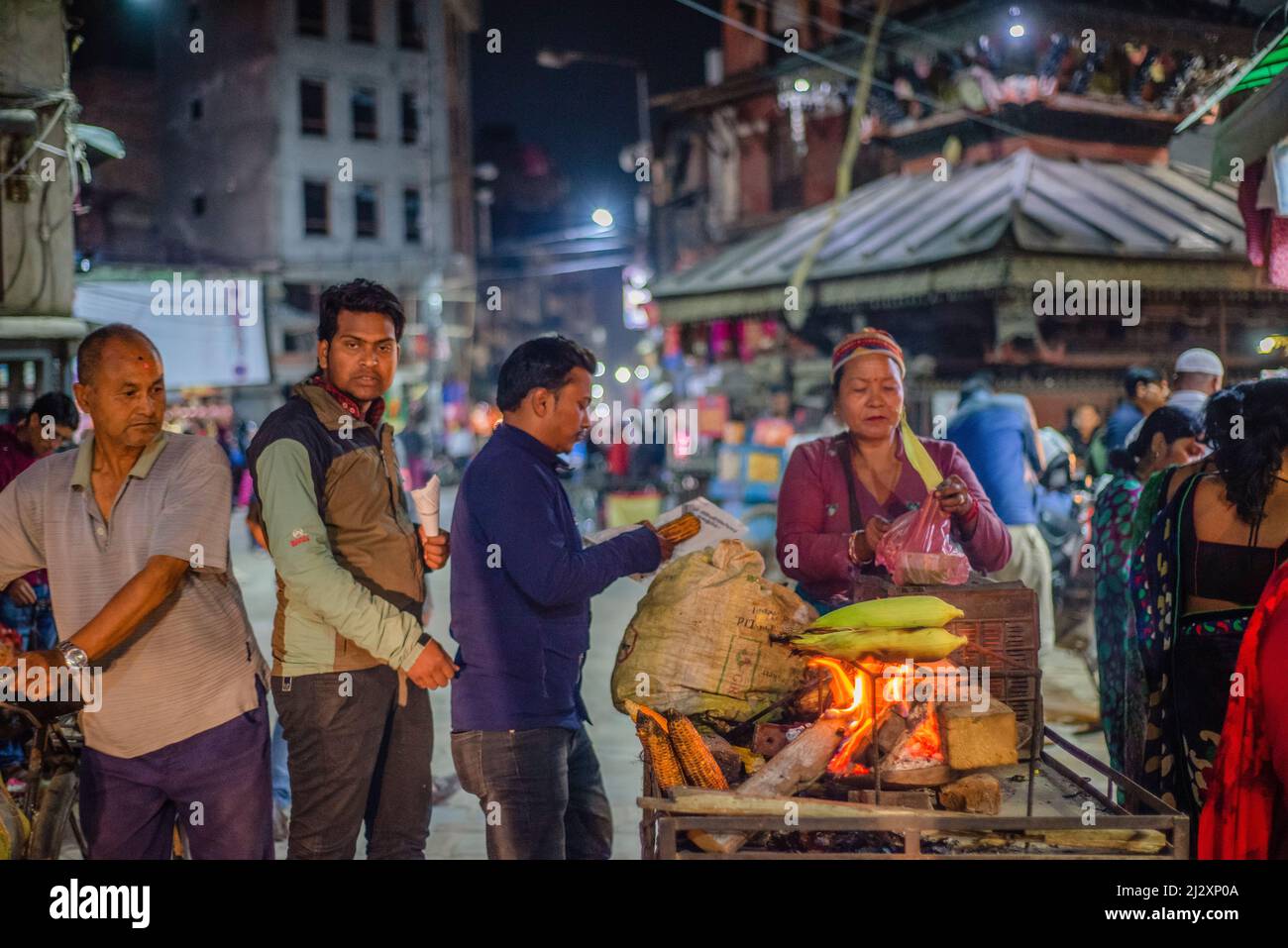 Daily life in Thamel district, Kathmandu, Nepal Stock Photo - Alamy