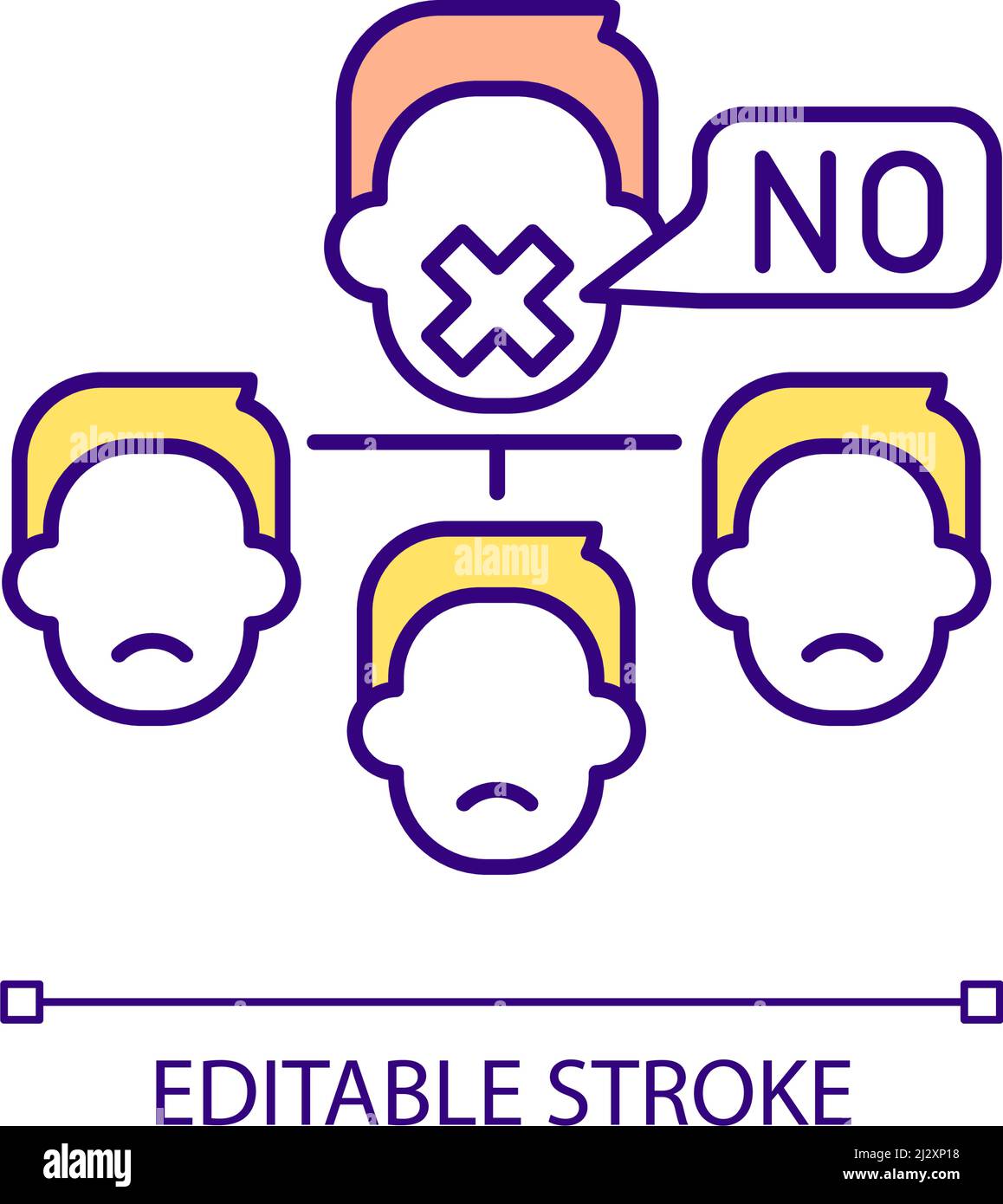 Difficult boss RGB color icon Stock Vector Image & Art - Alamy