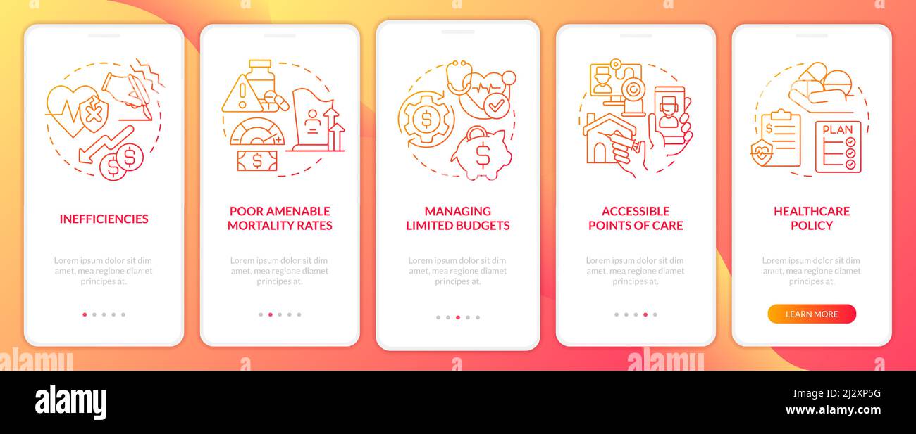 Healthcare system questionable points onboarding mobile app screen ...