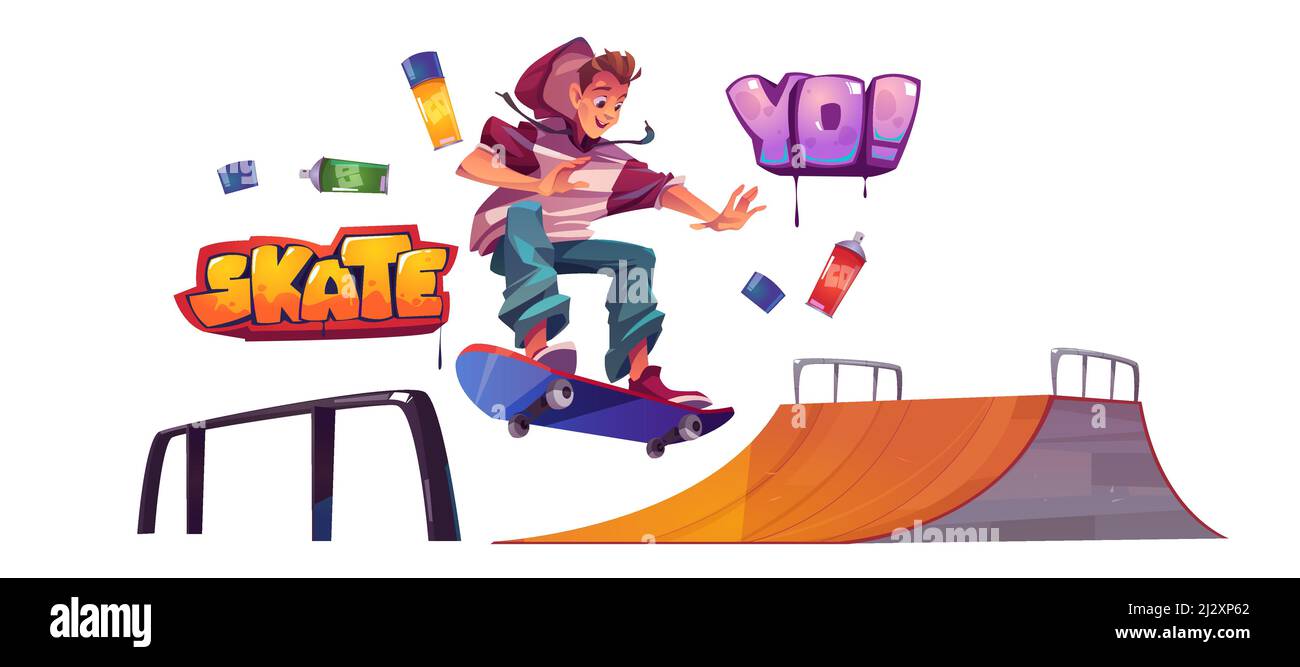 Stunt ramp Stock Vector Images - Alamy