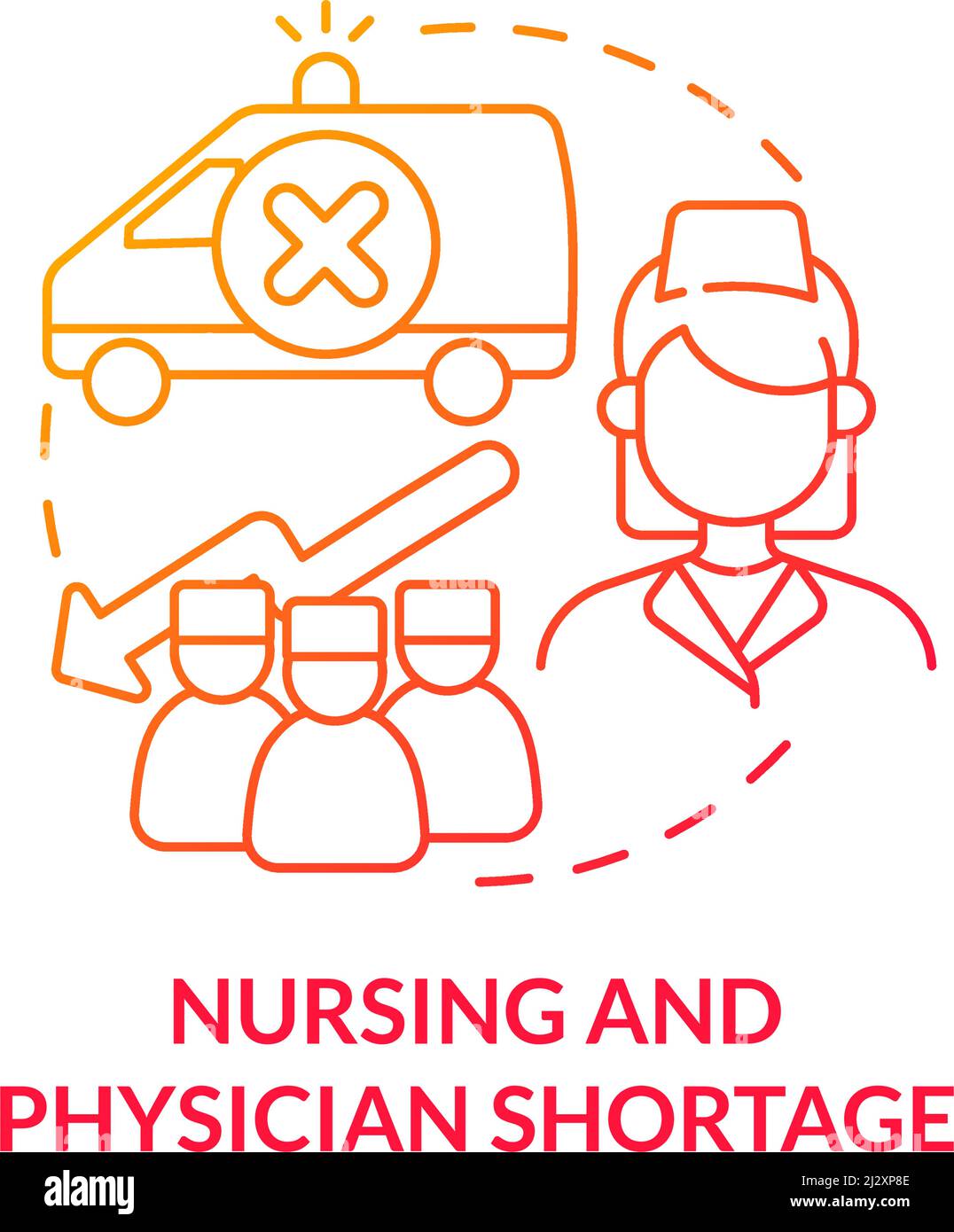 Shortage of care staff Stock Vector Images - Alamy