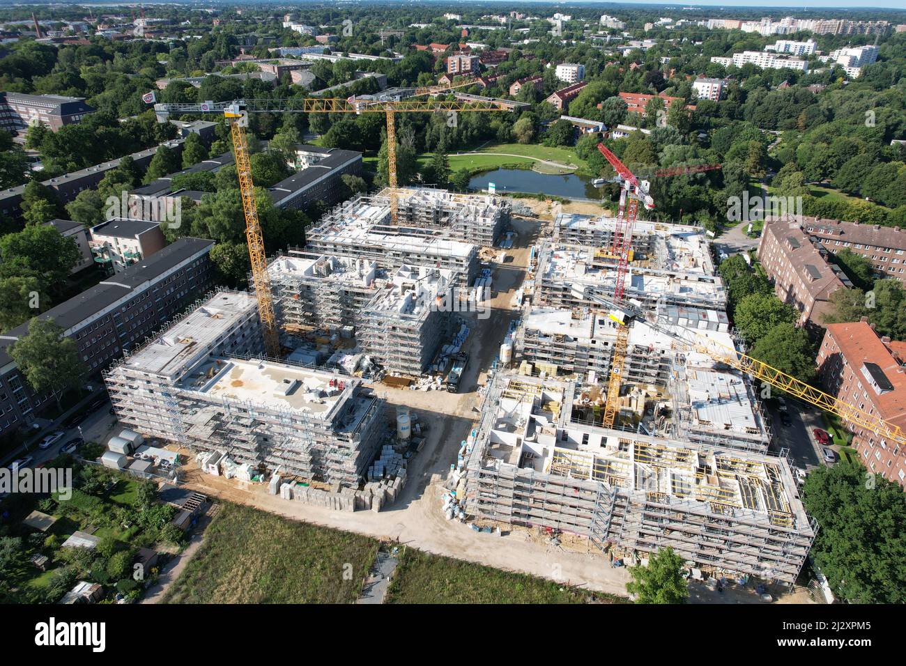 A construction site in a residential neighborhood Stock Photo - Alamy