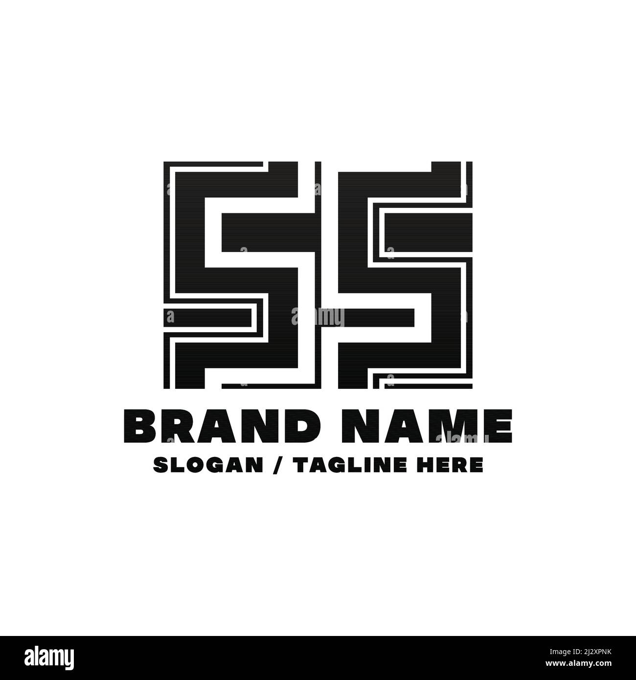 Letter SS logo design template. This logo is very suitable for any kind ...