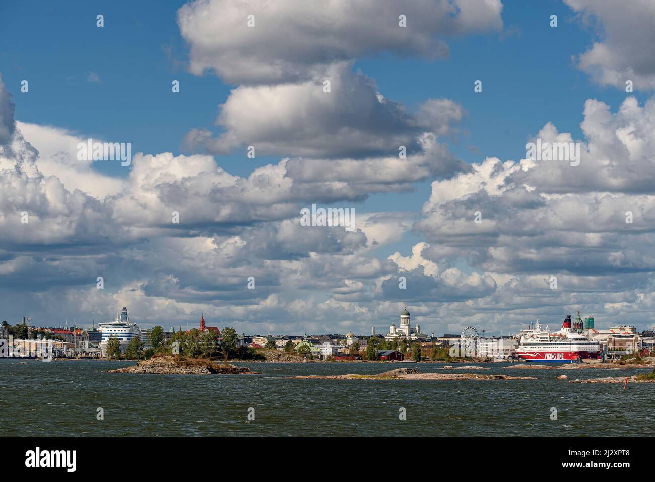 Harbor, view of city center, Helsinki, Finland Stock Photo - Alamy