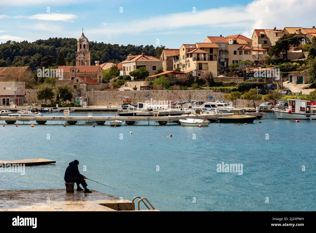 City Cavtat and harbor - coastal town in the southern Konavle region of ...