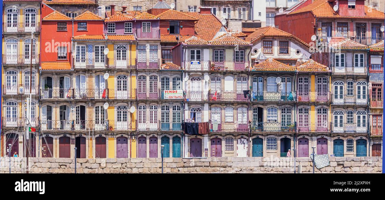 Porto riverfront, Porto, Douro Litoral, Portugal Stock Photo - Alamy