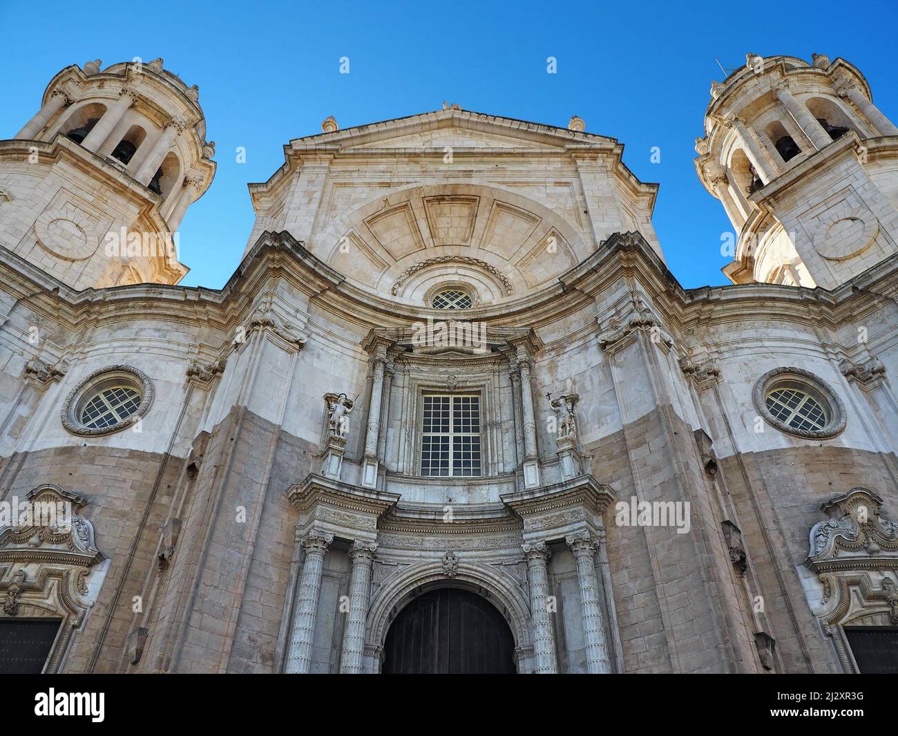 A low angle shot of the facade of a beautiful old building Stock Photo ...