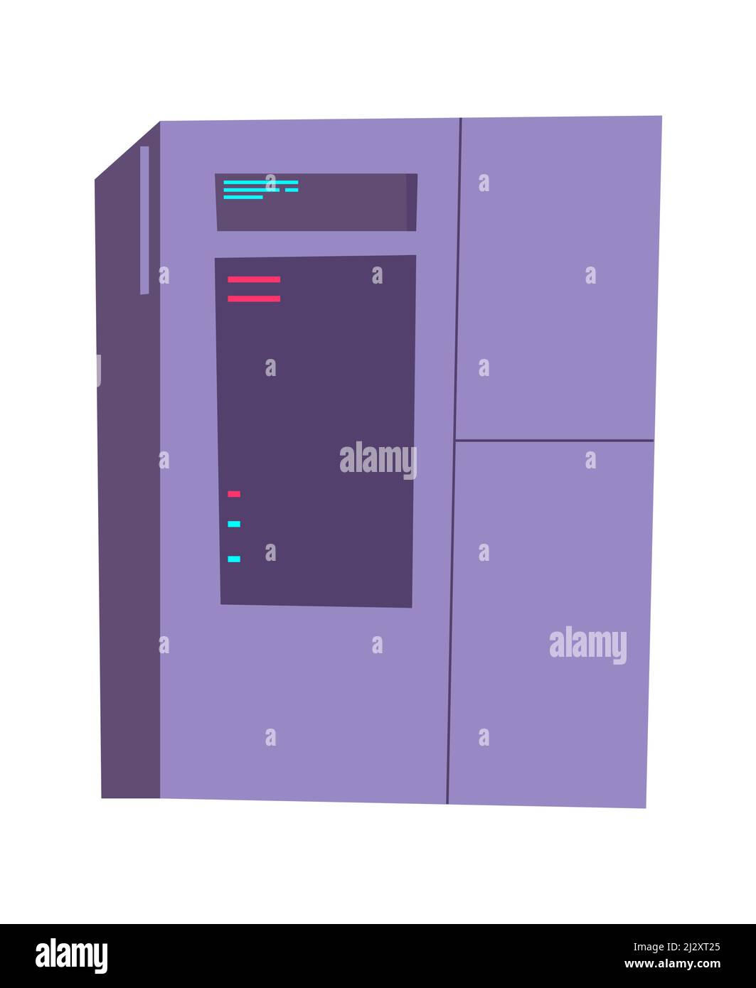 Mainframe computer processing room Cut Out Stock Images & Pictures - Alamy