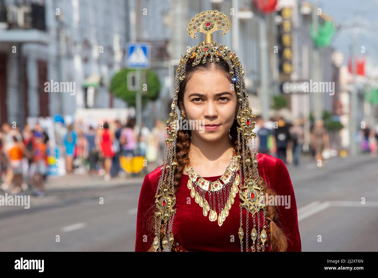 Kazakh national costume hi-res stock photography and images - Alamy