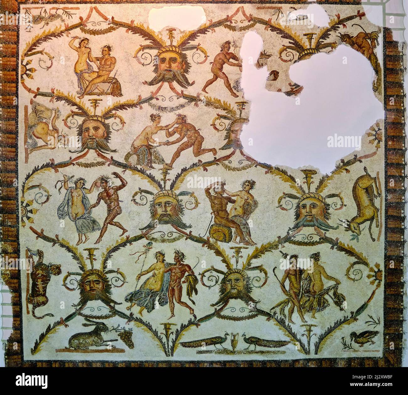 Tunisia, Sousse, archaeological museum, mosaic representing a ...