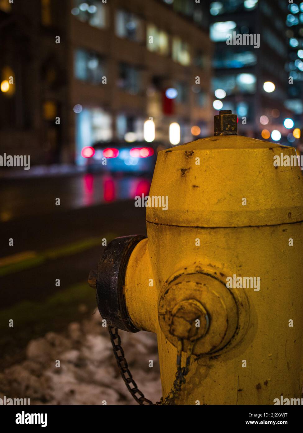 Fire hydrant on busy city street Stock Photo - Alamy