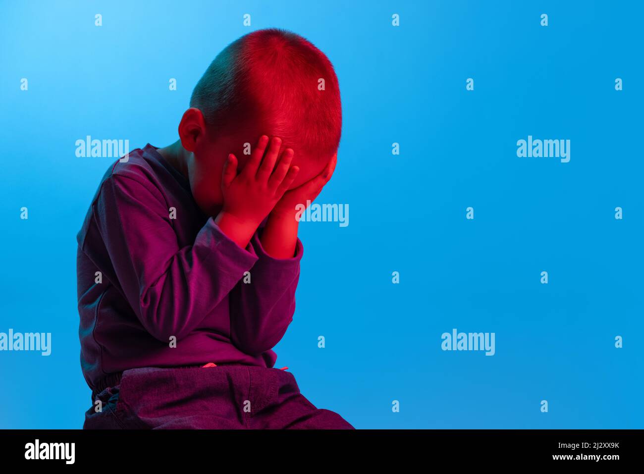 Happy and sad concept and children hi-res stock photography and images ...