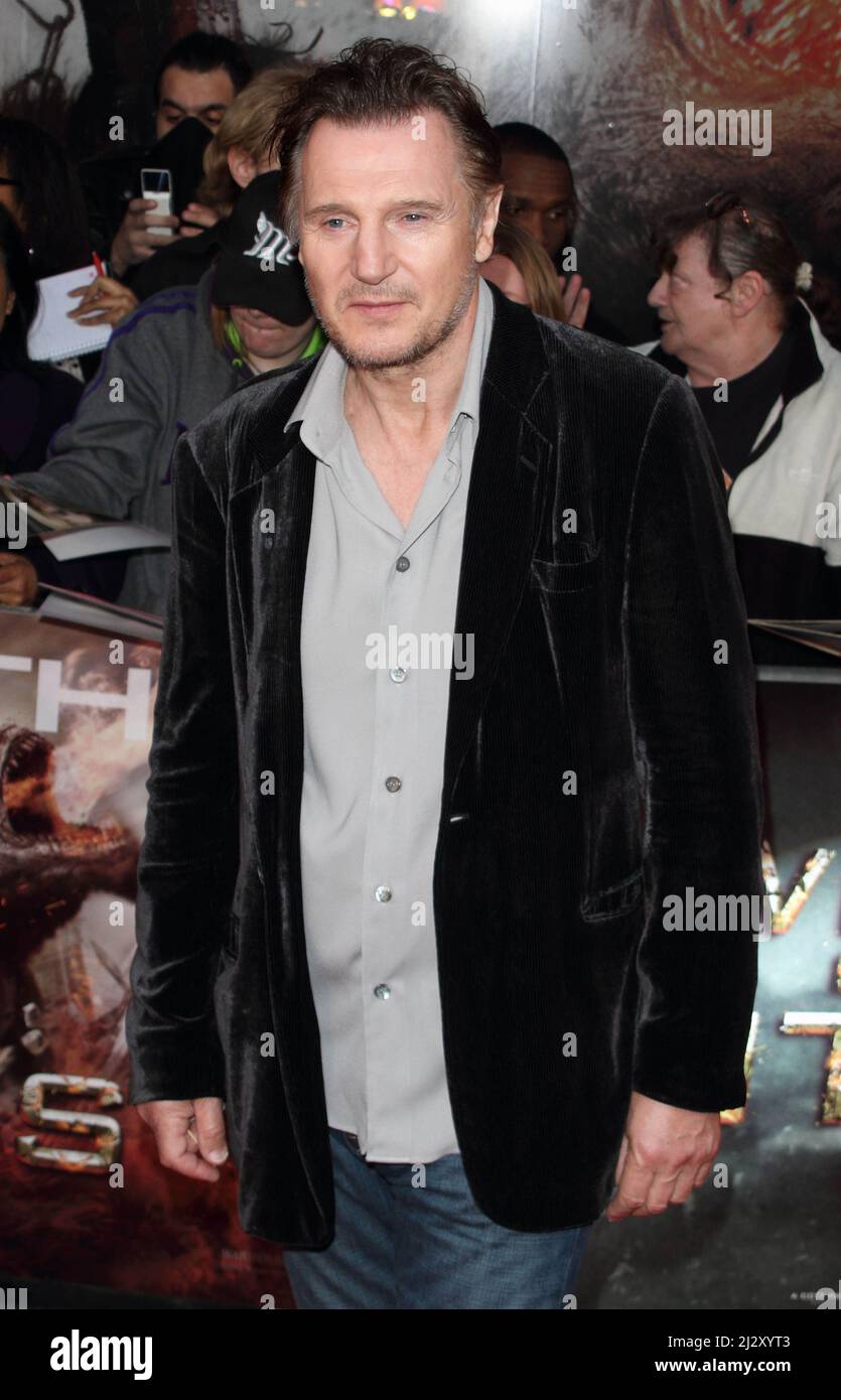 London. UK. Liam Neeson at the UK Film Premiere of Wrath of the Titans ...