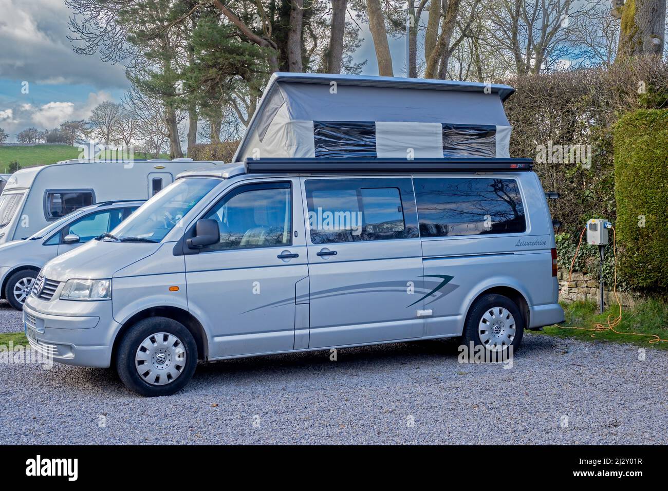 Silver campervan hi-res stock photography and images - Alamy