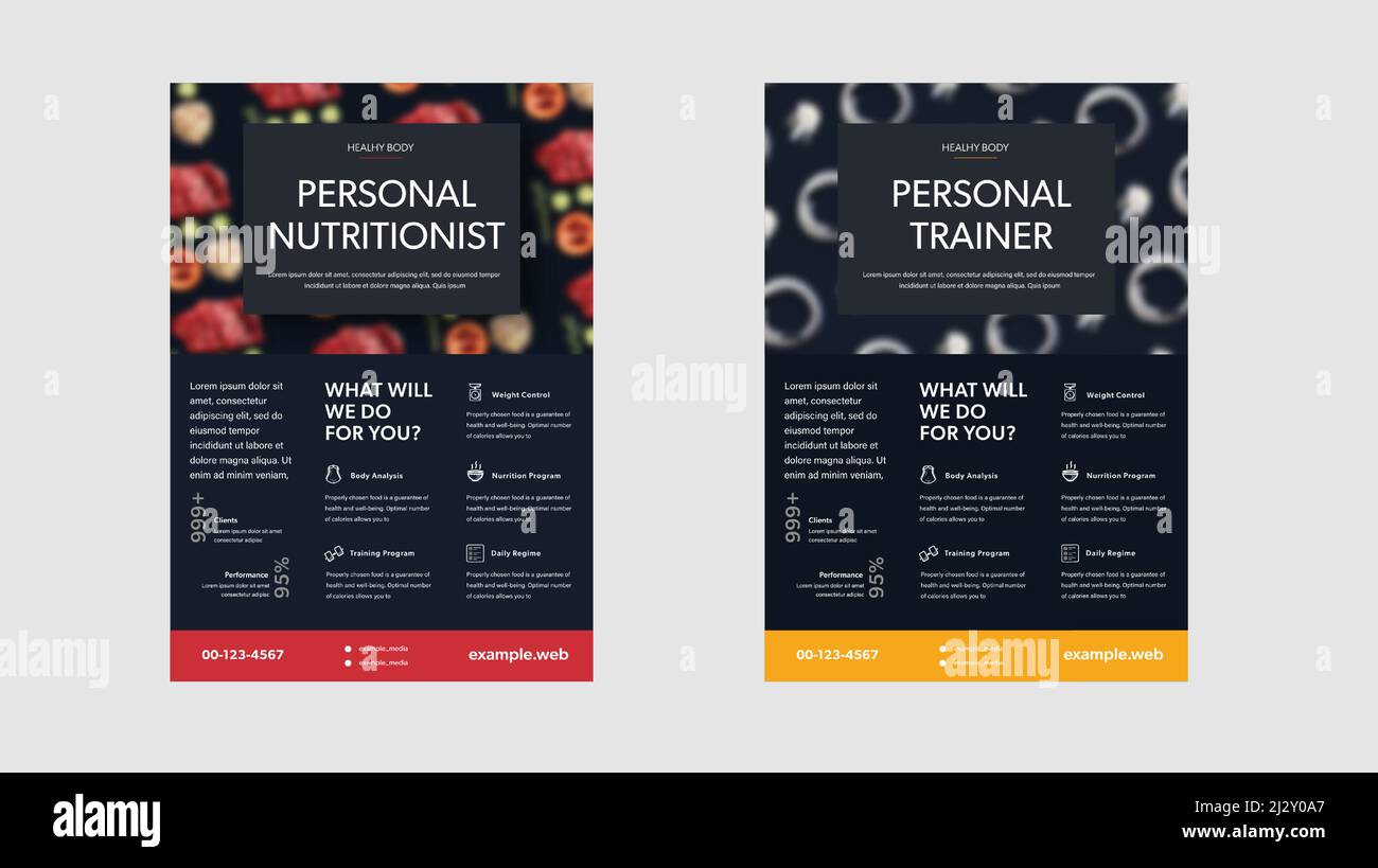 Leaflet design on a black background, for the presentation of a ...