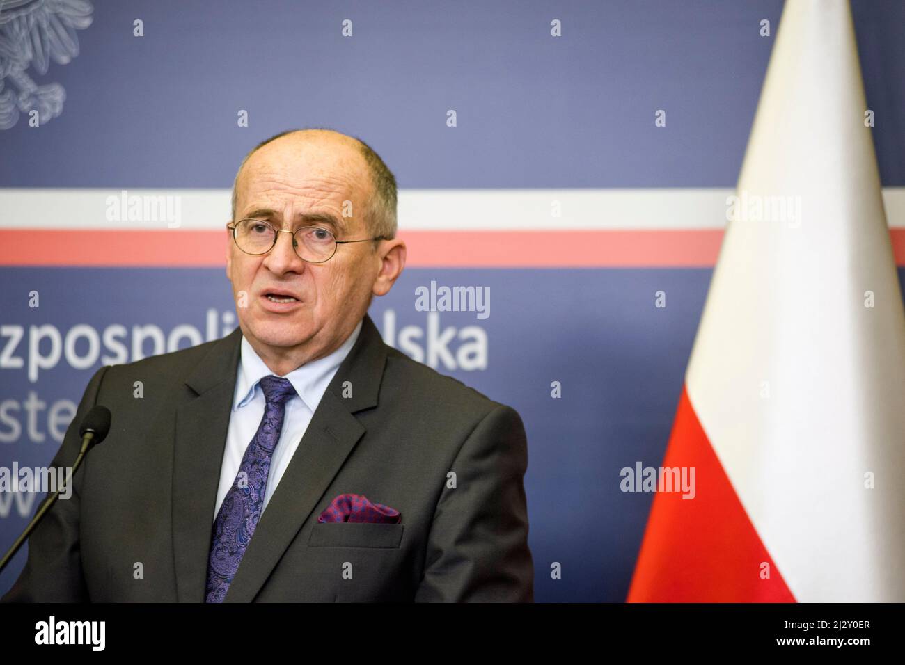 Warsaw, Poland. 04th Apr, 2022. Minister of Foreign Affairs of Poland ...