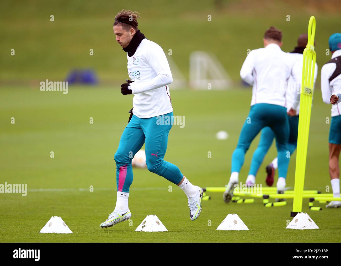 Manchester City's Jack Grealish during a training session at the City ...