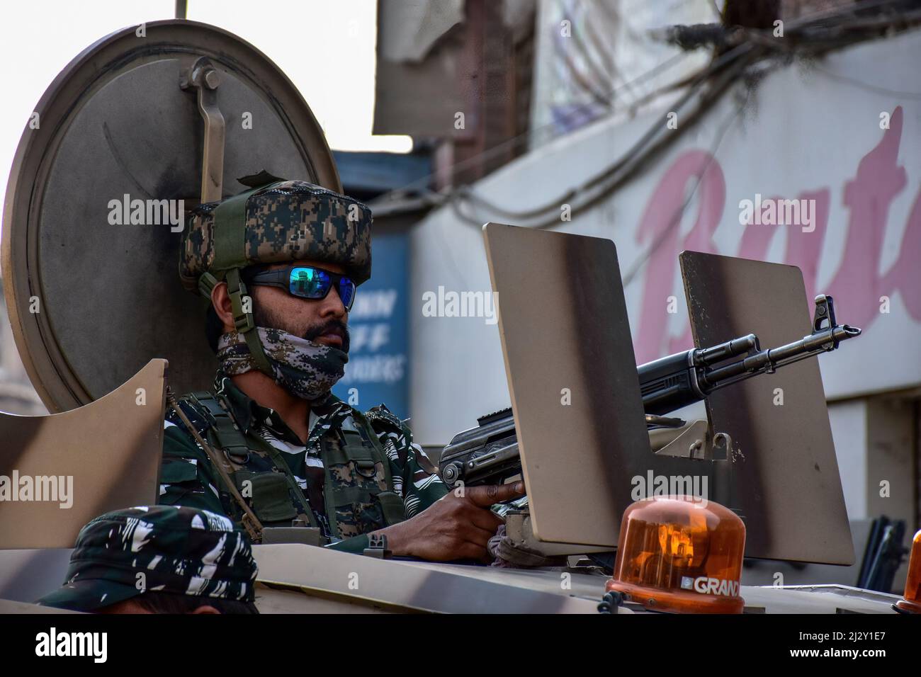 Armored crpf vehicle hi-res stock photography and images - Alamy