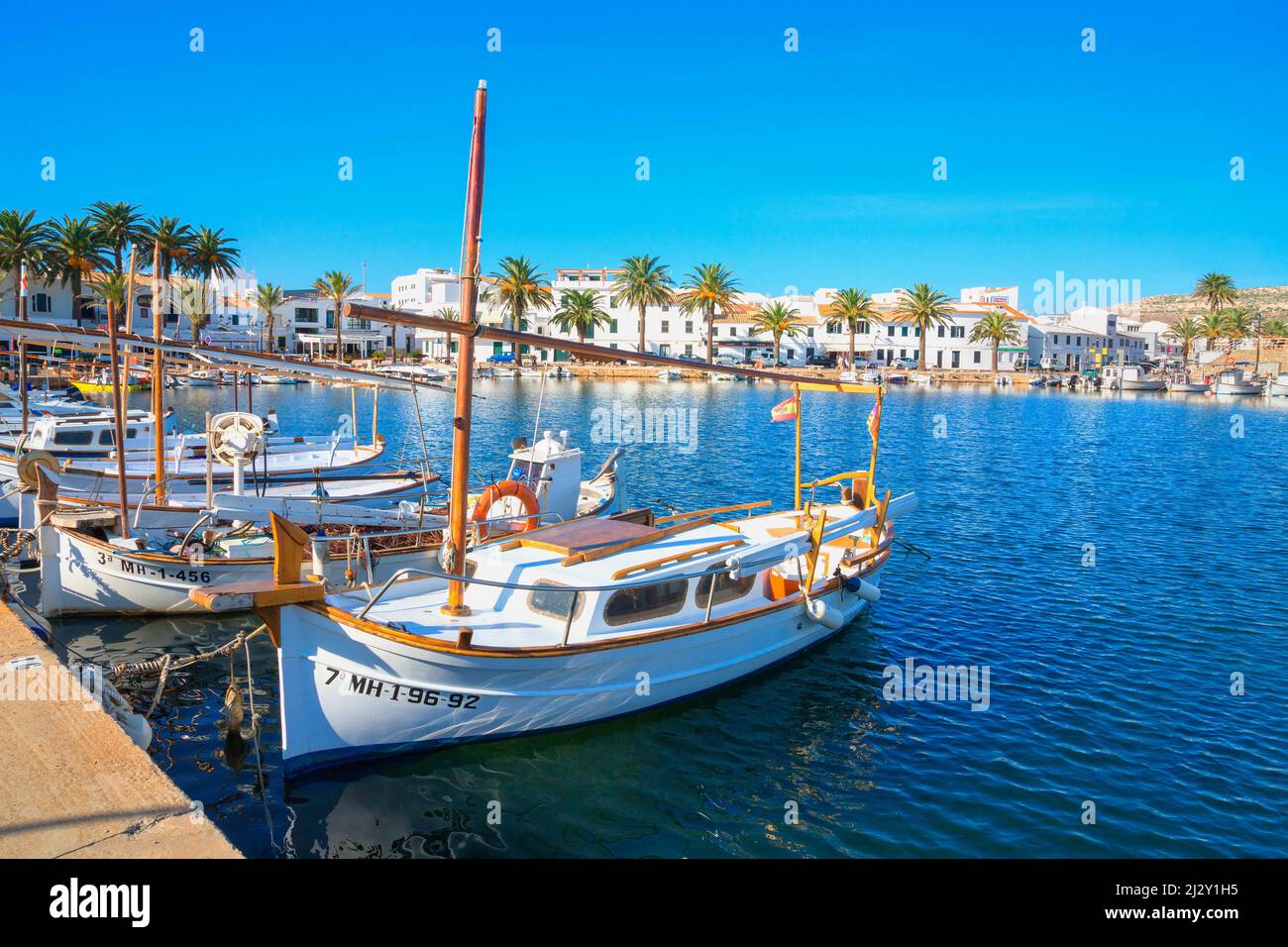 Port of fornells minorca hi-res stock photography and images - Alamy