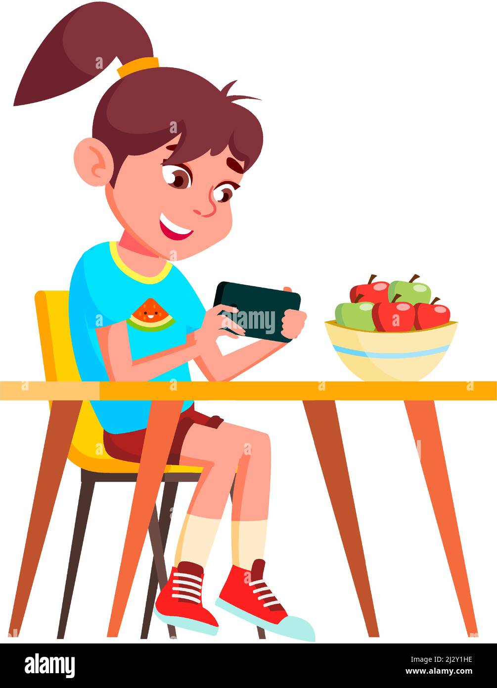 School cellphone social Stock Vector Images - Alamy