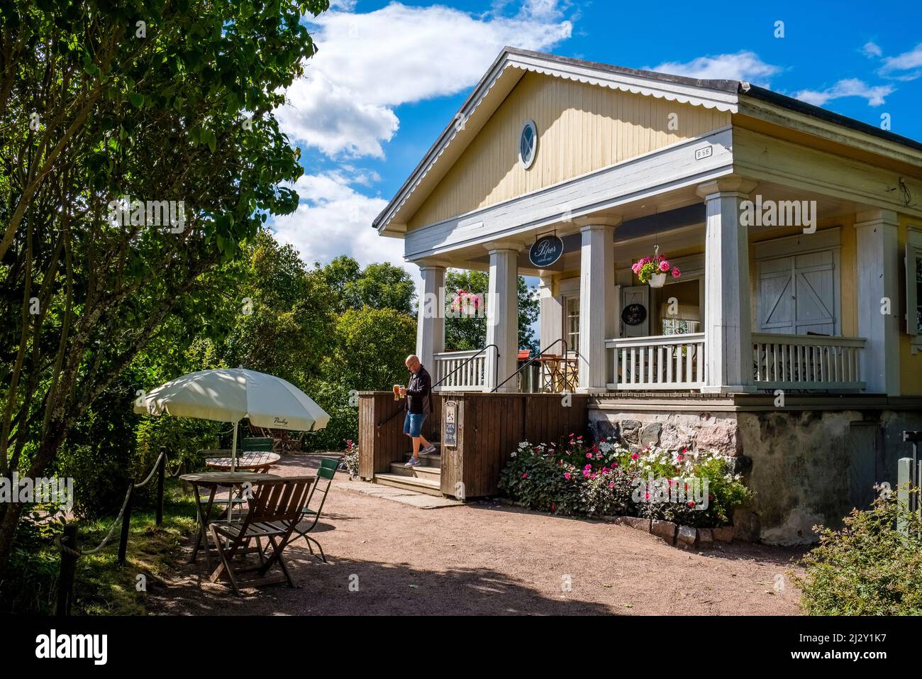 Suomenlinna Fortress Island, Cafe Piper, Helsinki, Finland Stock Photo ...