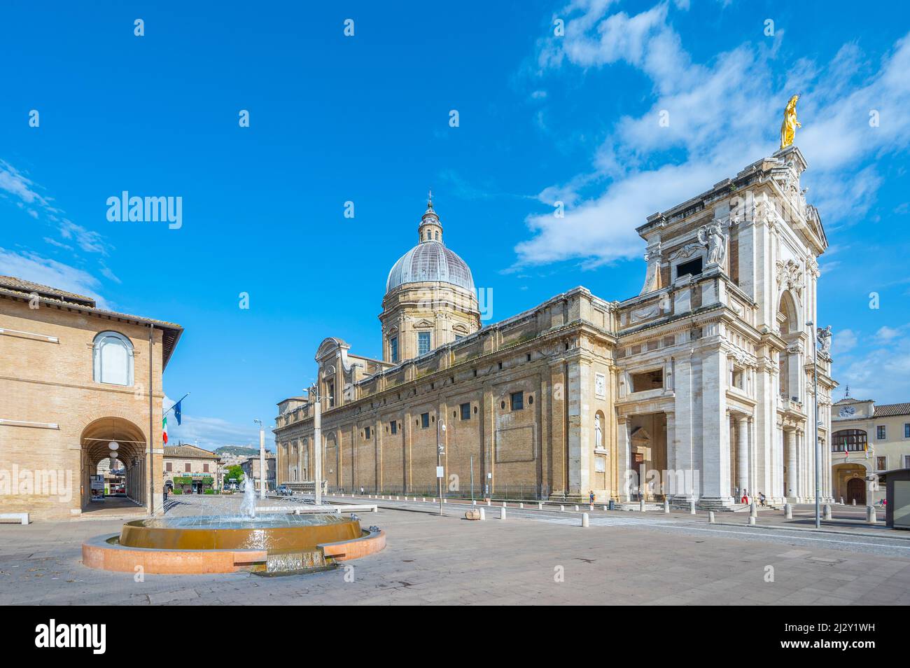 The Basilica Santa Maria degli Angeli in Assisi, Perugia Province ...