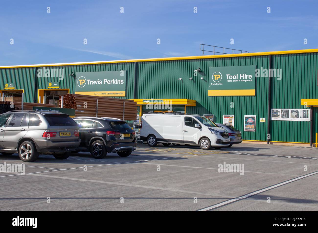 EXETER, DEVON, UK - SEPTEMBER 21, 2021 entrance to the brand new branch ...
