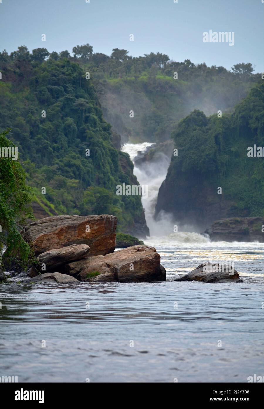Uganda; Northern Region on the border with the Western Region ...