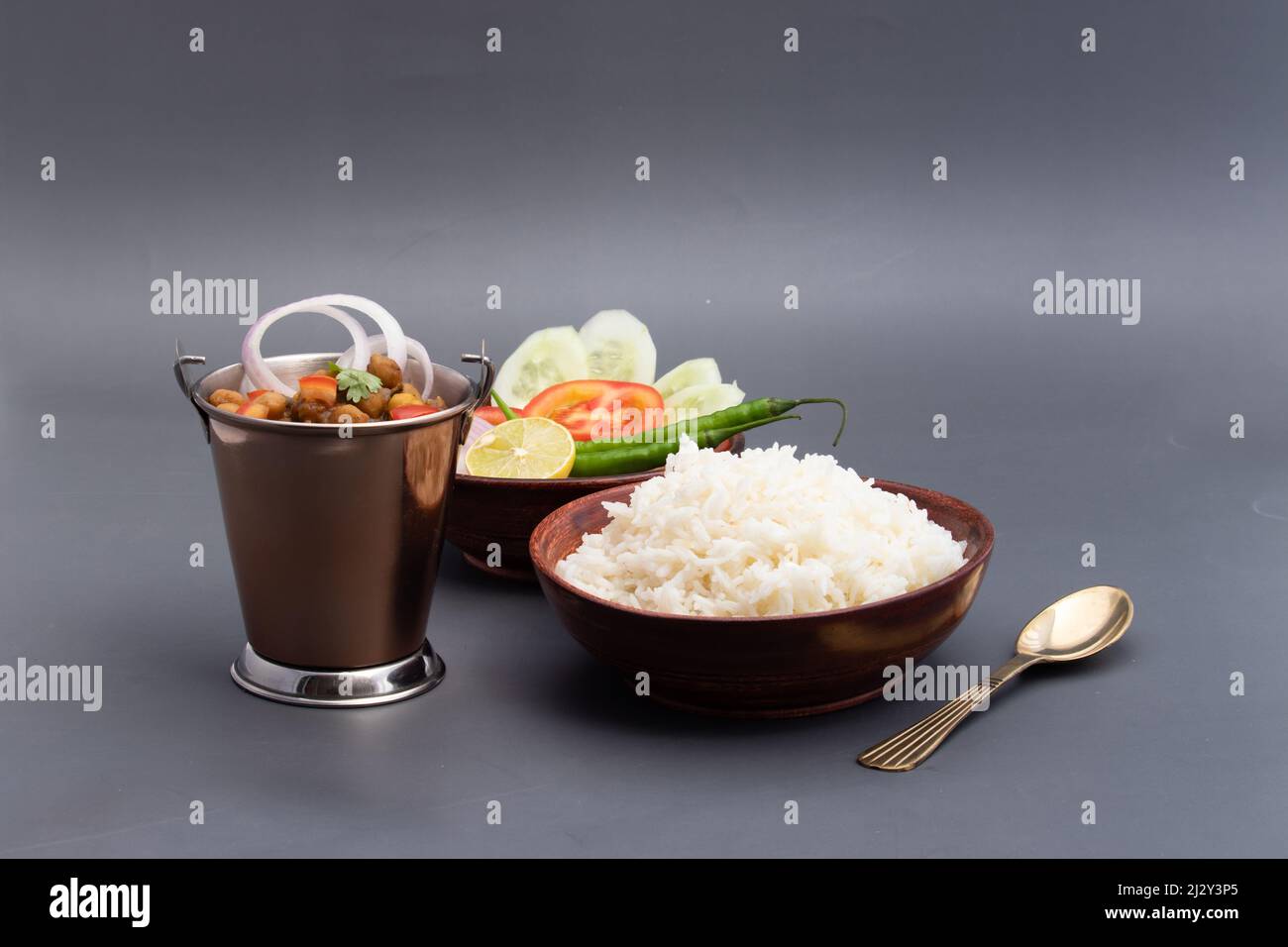 Spicy chole chawal hi-res stock photography and images - Alamy