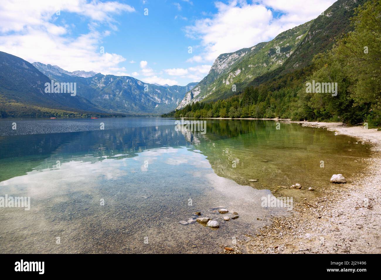 Ribcev Laz, Lake Bohinj Stock Photo - Alamy