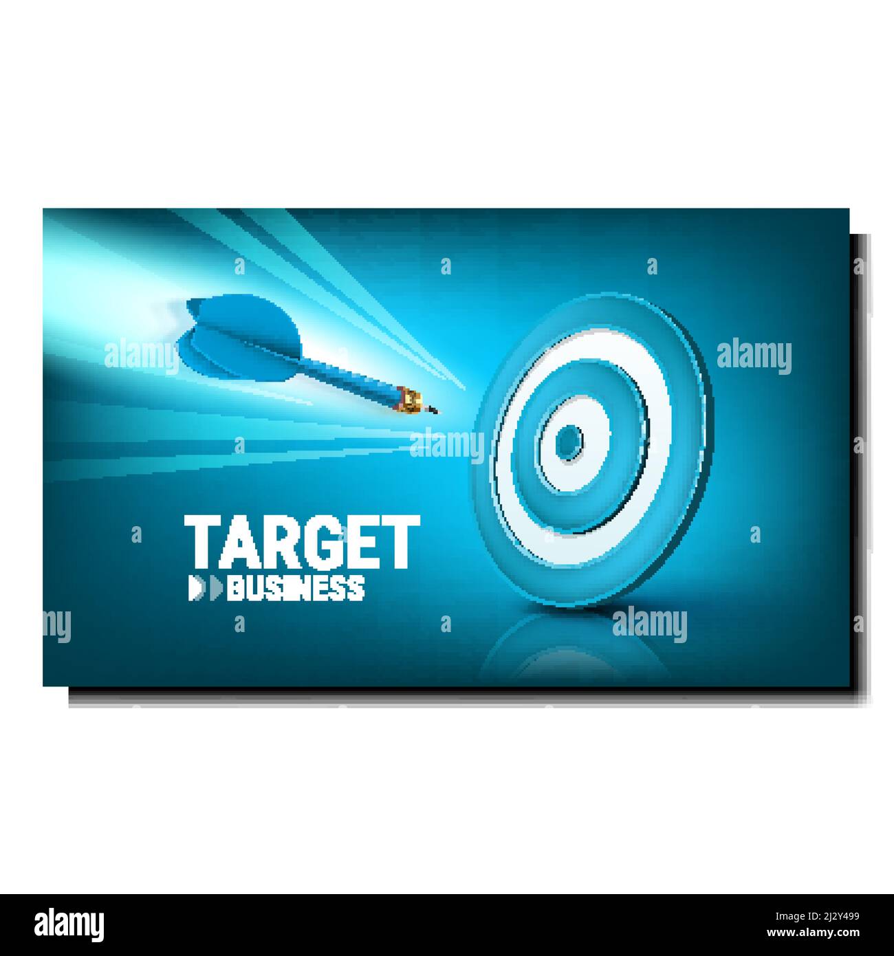Business Target Success Shouting Poster Vector Stock Vector Image & Art ...