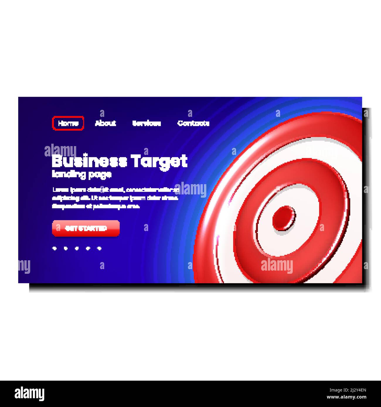 Business Target Startup Strategy Planning Vector Stock Vector Image ...