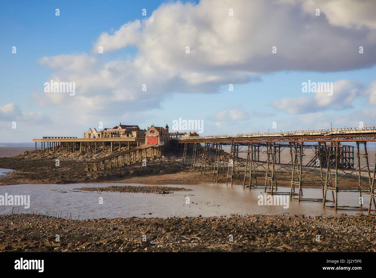 Weston super mare old pier hi-res stock photography and images - Alamy