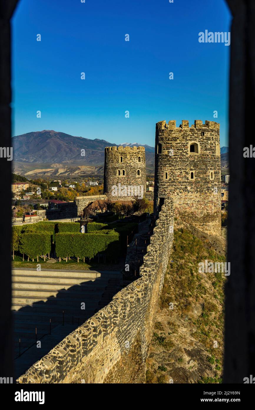 Architecture of medieval castle of Akhaltsikhe town, known as Rabati ...
