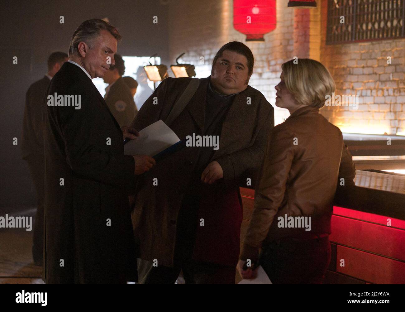 Los Angeles. CA.USA. Sam Neill, Sarah Jones and Jorge Garcia in the ...