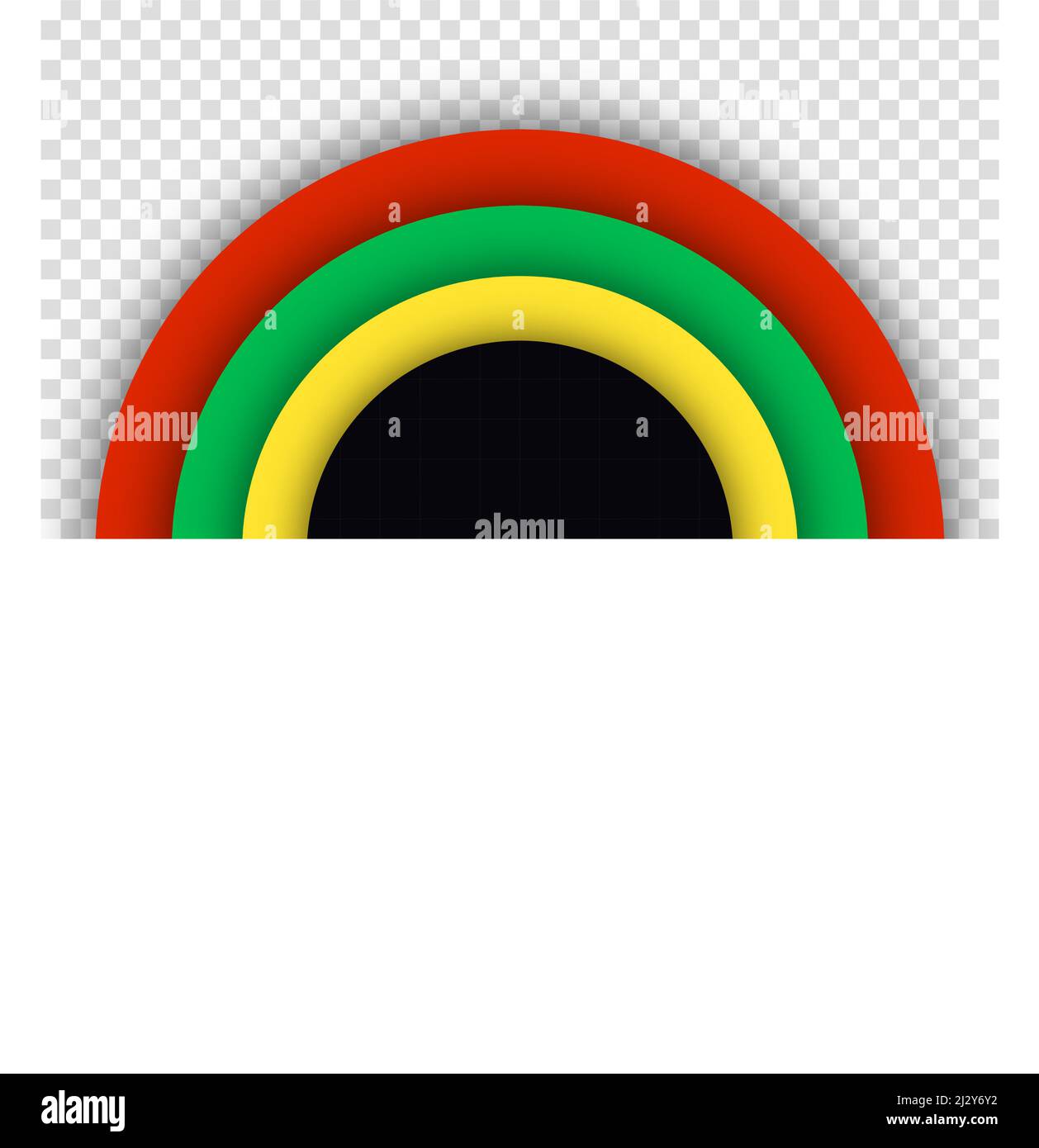 Black History Month. Abstract circle black, red, yellow, green color ...