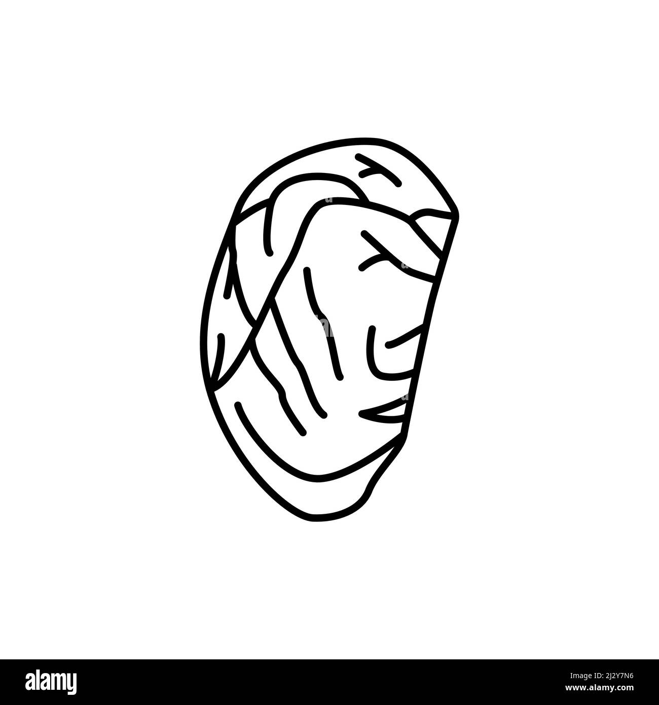 Ribeye beef steak color line icon. Cutting meat. Pictogram for web page ...