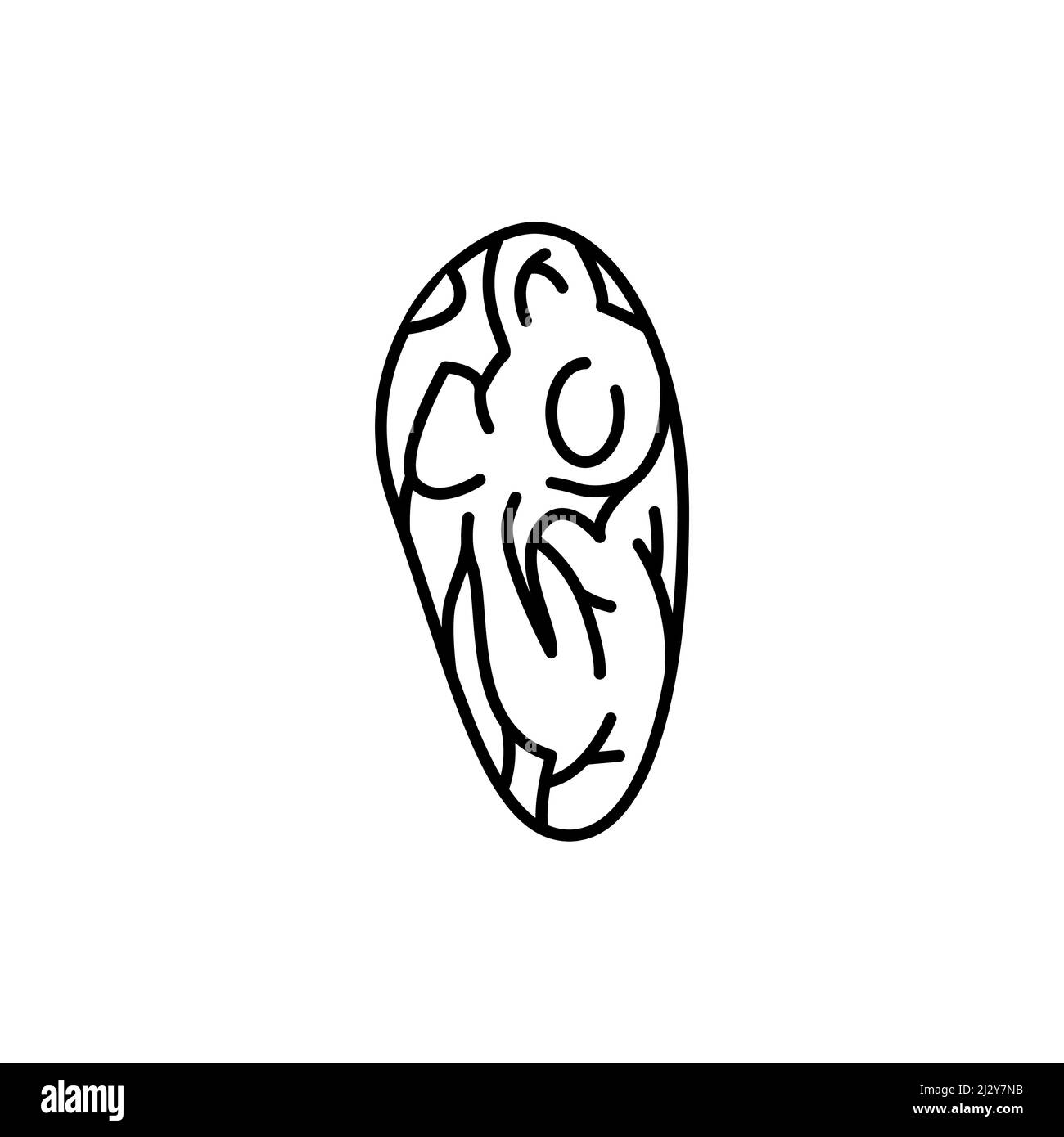 Beef shoulder color line icon. Cutting meat. Pictogram for web page ...