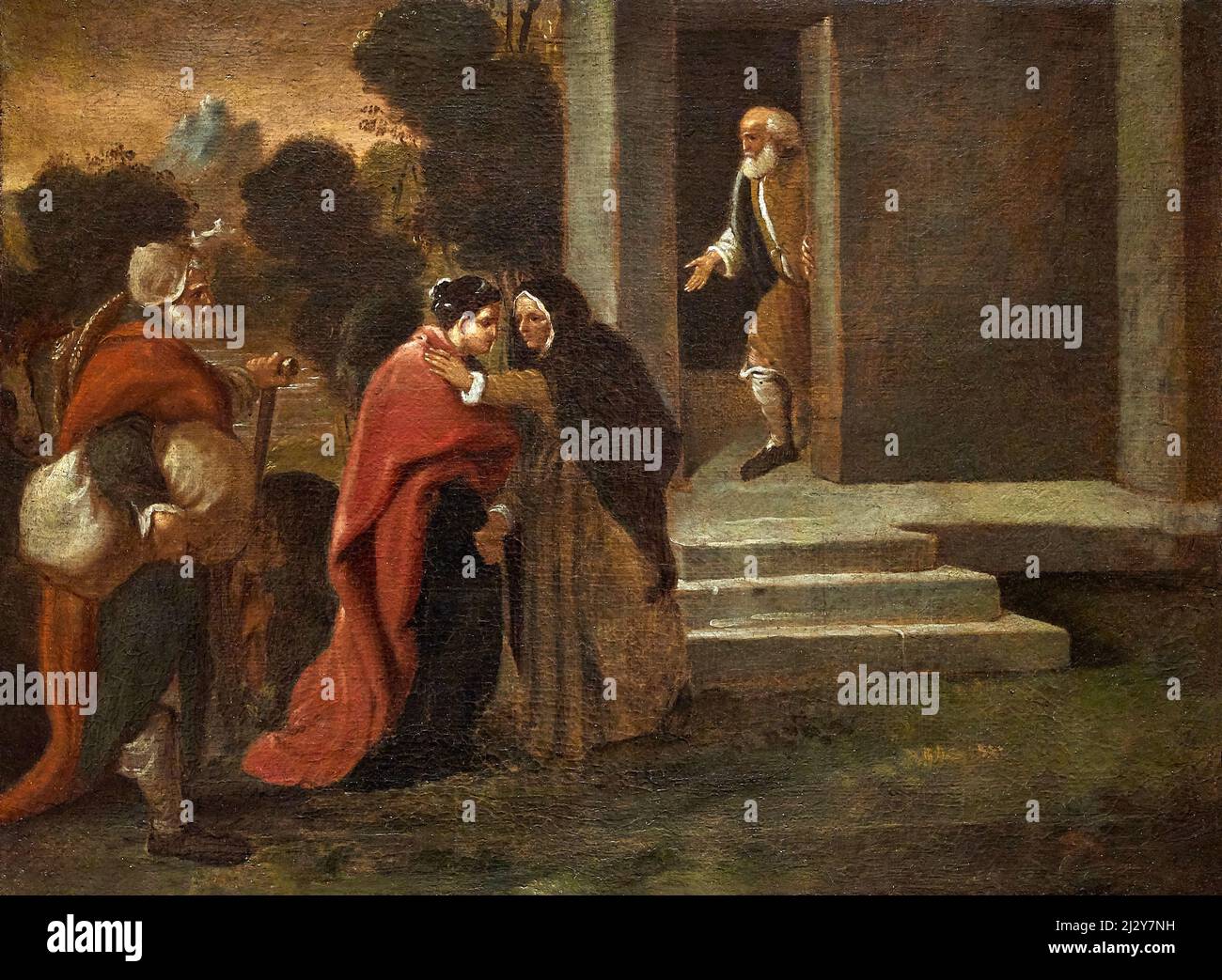 Visitation of Mary - oil on canvas - Giuseppe Caletti - 1630 - Ferrara ...