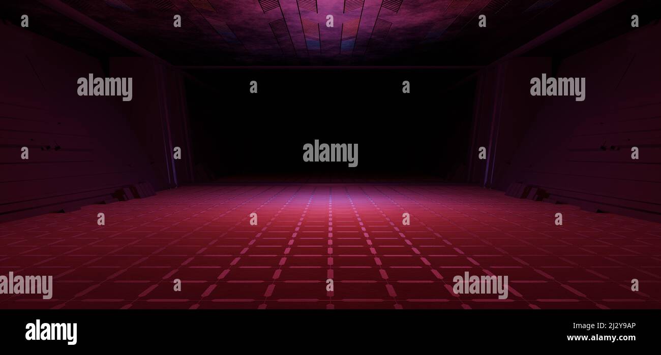 3d Wallpaper Empty Disco Floor