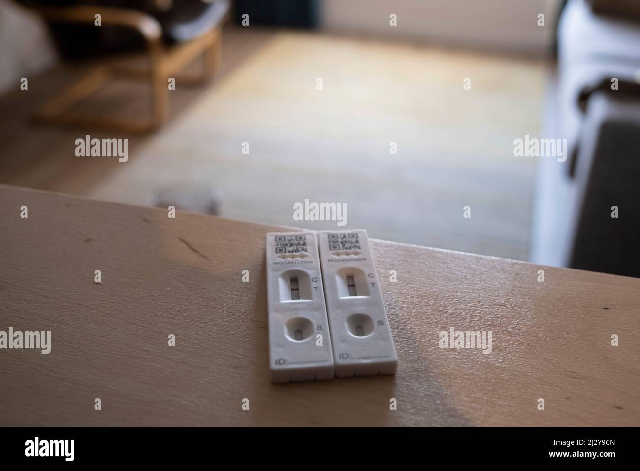 Two negative results of NHS test and trace lateral flow tests on 19th ...