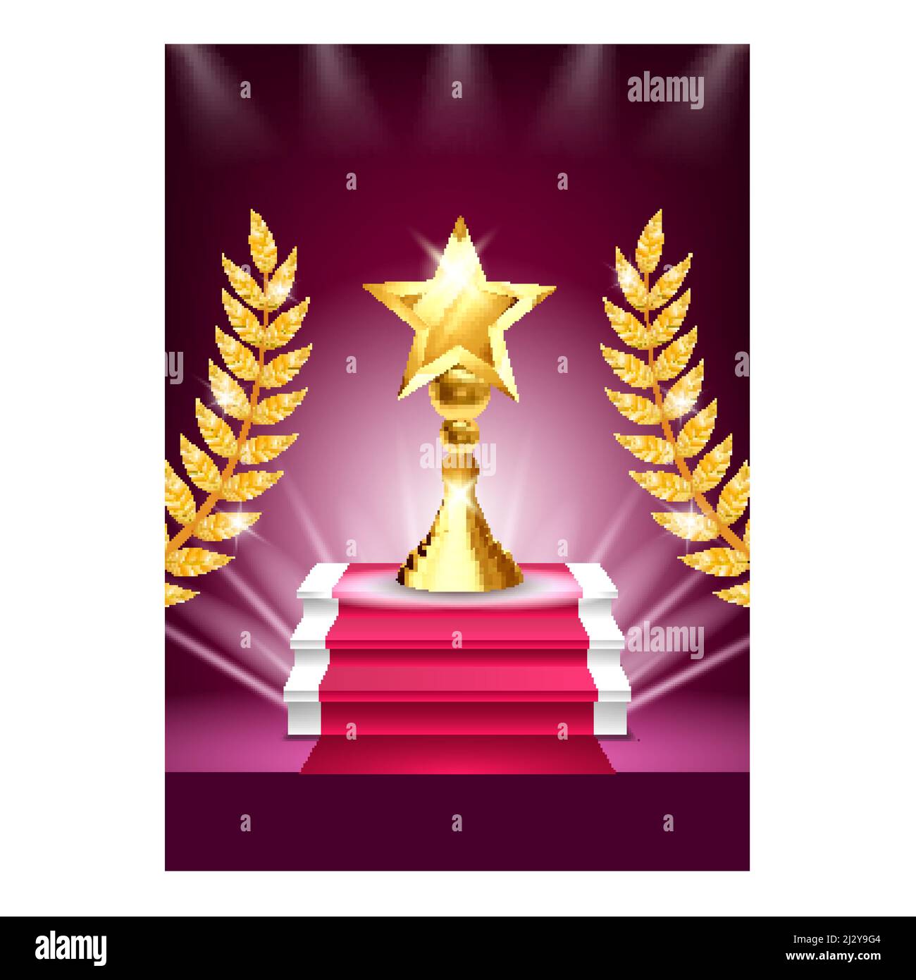 Award Festival Creative Promotional Banner Vector Stock Vector Image ...