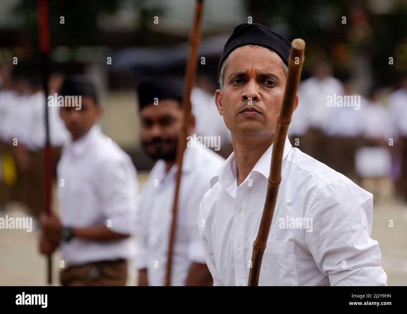 Volunteers of hindu nationalist rashtriya swayamsevak sangh hi-res stock photography and images ...