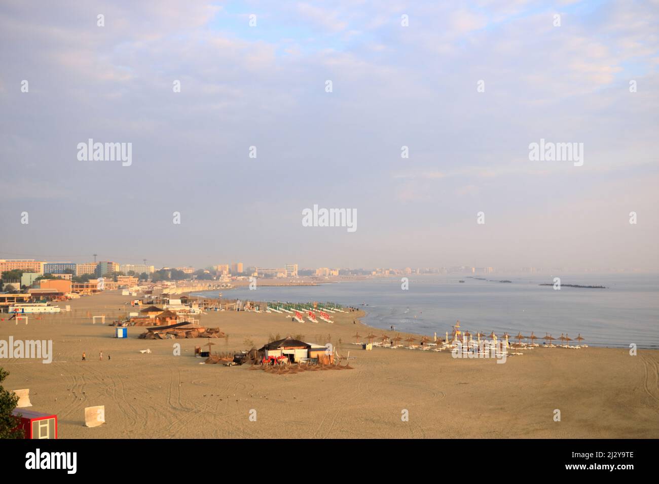 Aerial view of Constanta/Mamaia, popular tourist place and resort on ...