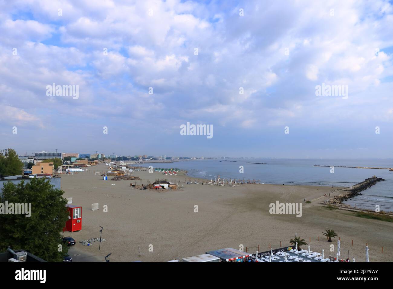 Aerial view of Constanta/Mamaia, popular tourist place and resort on ...