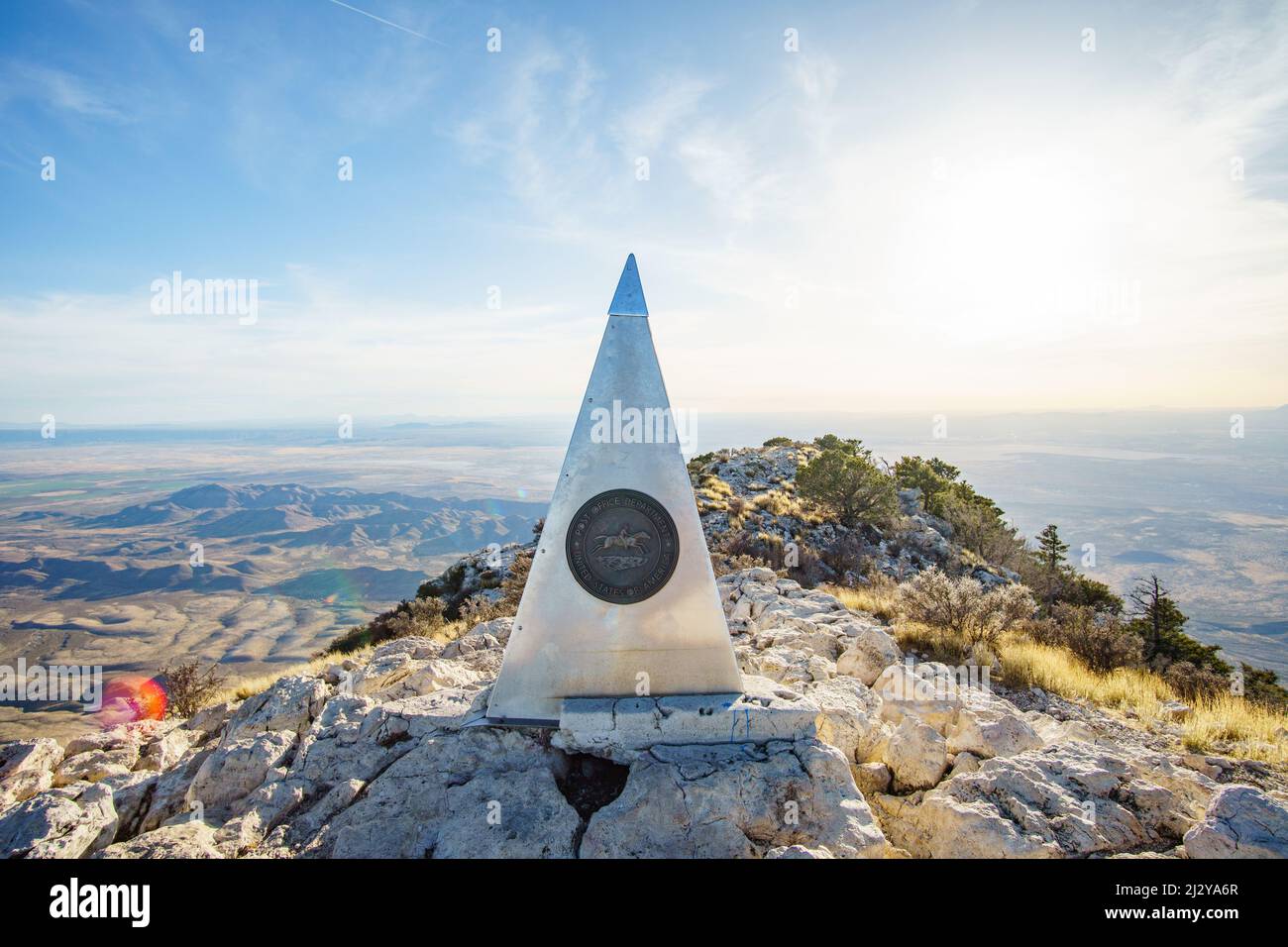 Top of Guadalupe Peak Texas, Summit Sign, American Airlines Summit ...