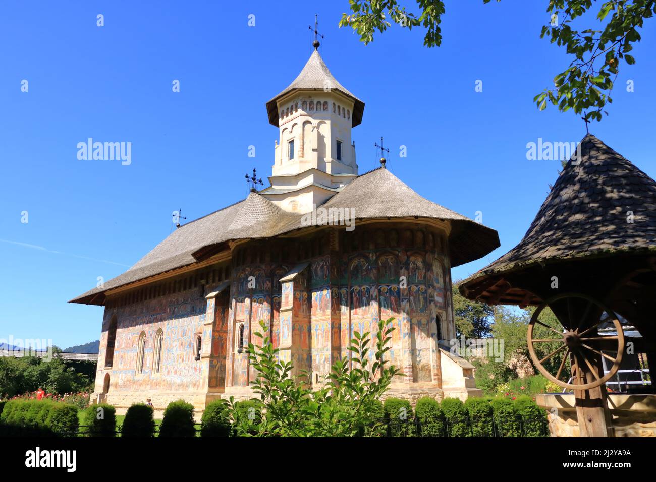 The Moldovita Monastery, Romania. One of Romanian Orthodox monasteries ...